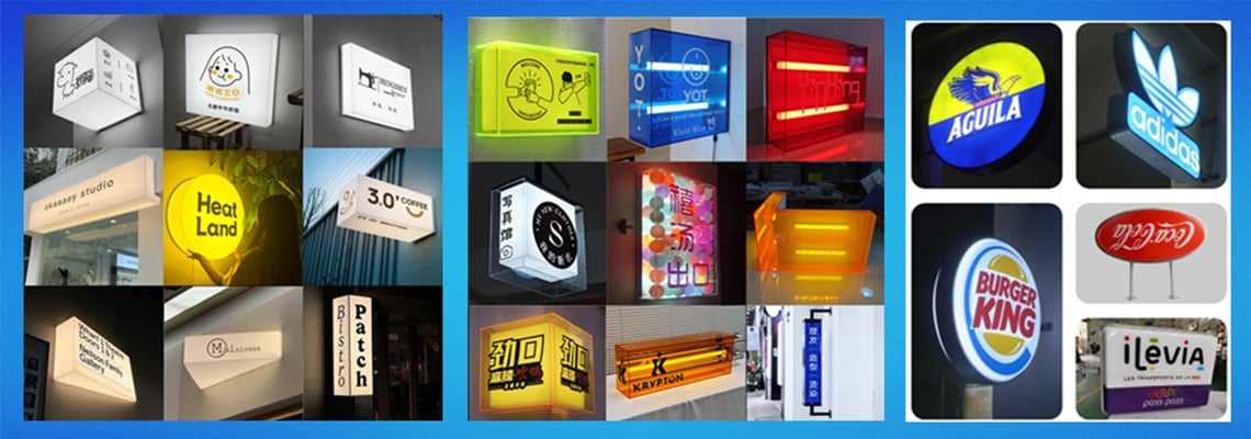 Custom Acrylic Light Boxes With Your Own Logo And Size
