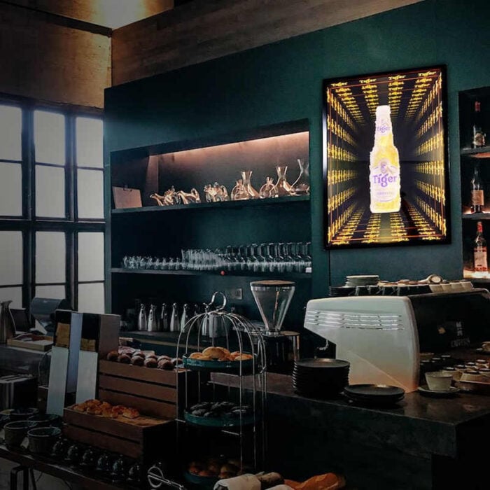 Custom Ultra-thin Acrylic Wall Light Sign For Swiss Expo