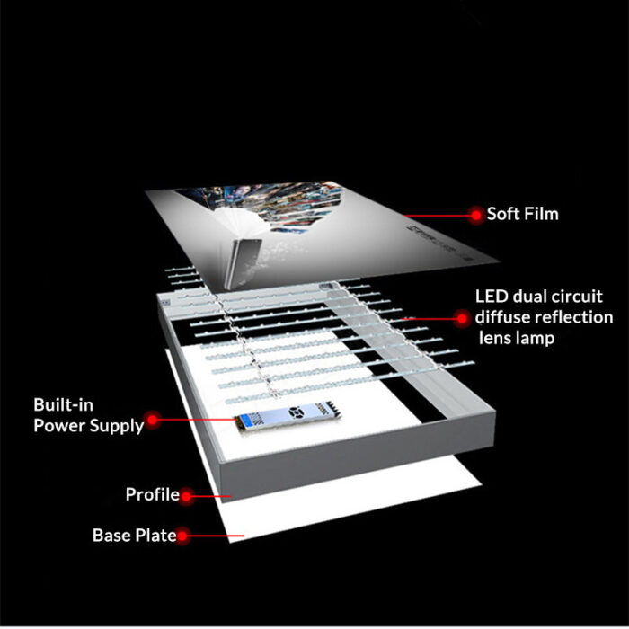 Tension Fabric Light Box Stretchable Size Shape Customizable