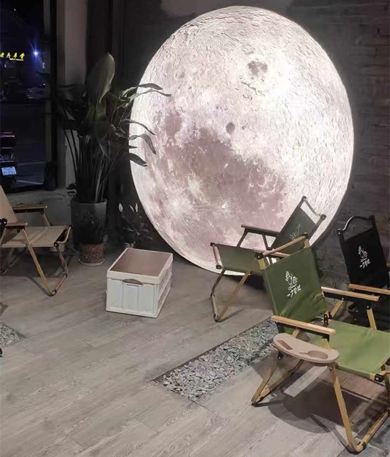 Giant Moon Fabric Light Box Indoor Outdoor 80-300cm