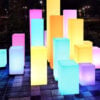 Branded LED Lighted Columns For Events