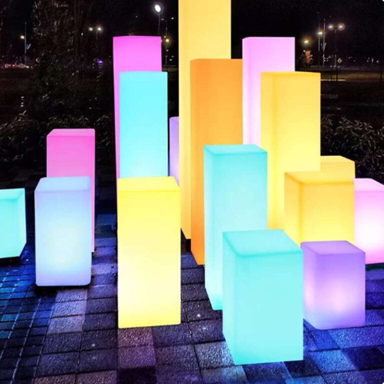 Branded LED Lighted Columns For Events